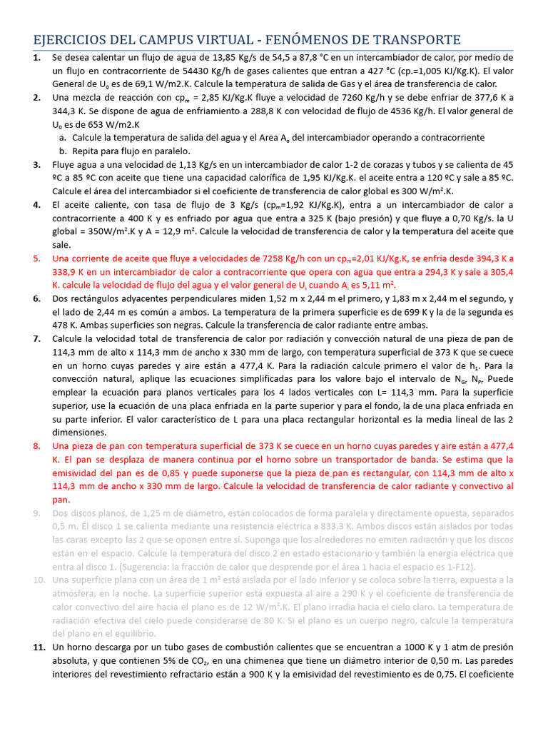 FENOMENOS | PDF | Intercambiador de calor | Convección