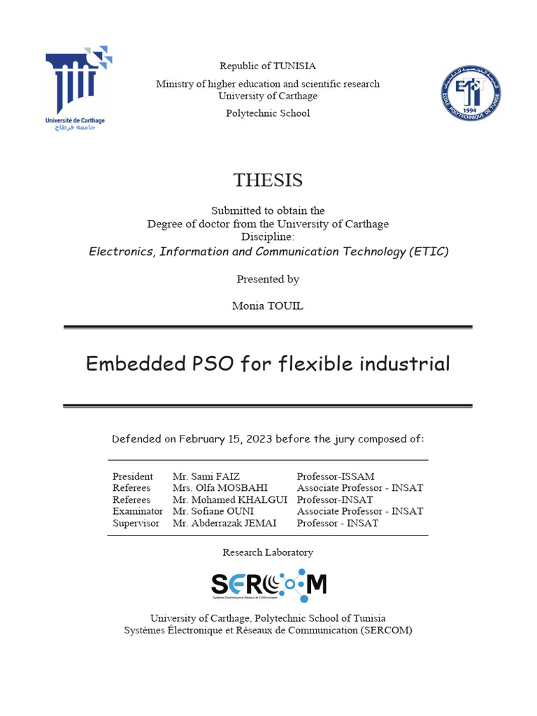 PG Rapport Final These Monia ETTOUIL 15 Fev 2024 EPT | PDF