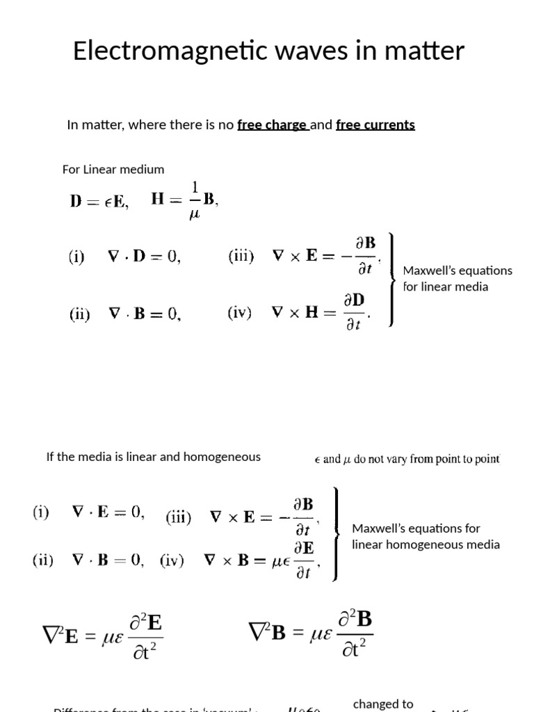 5 EL EMWaves Matter | PDF | Waves | Reflection (Physics)