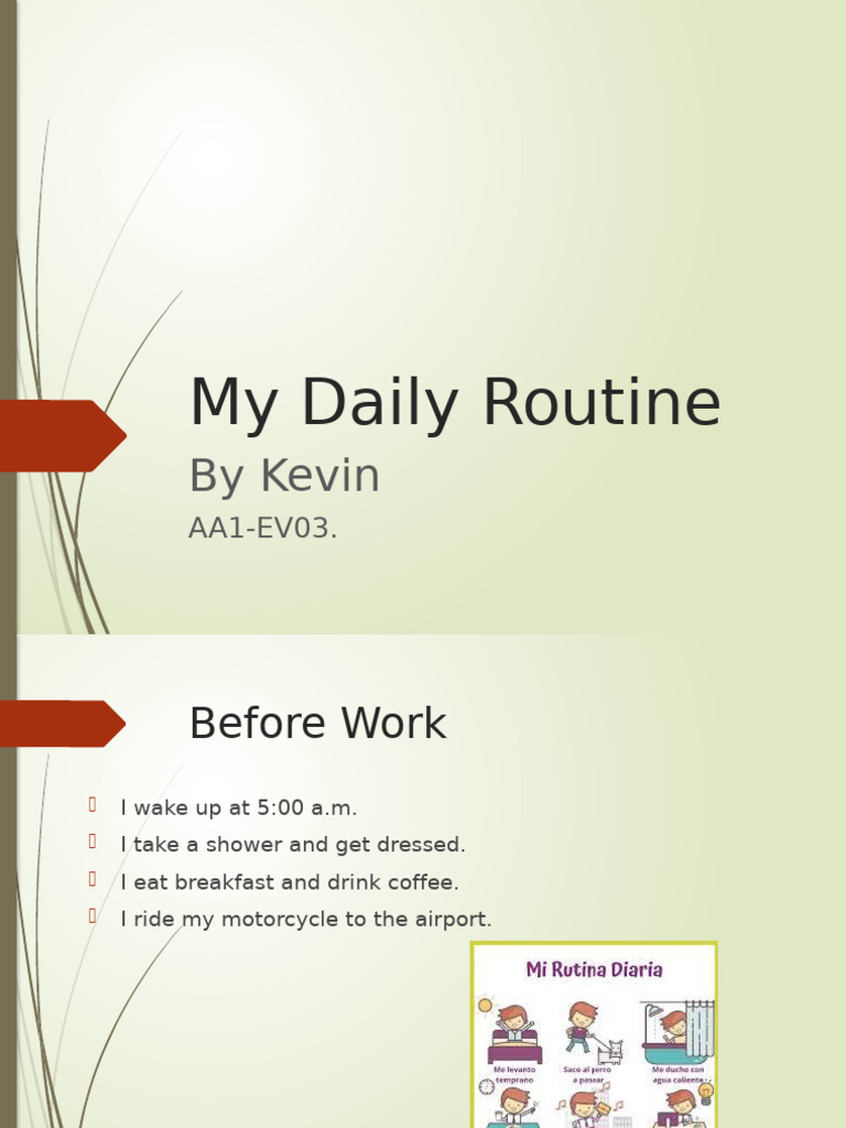 Daily Routine Presentation | PDF