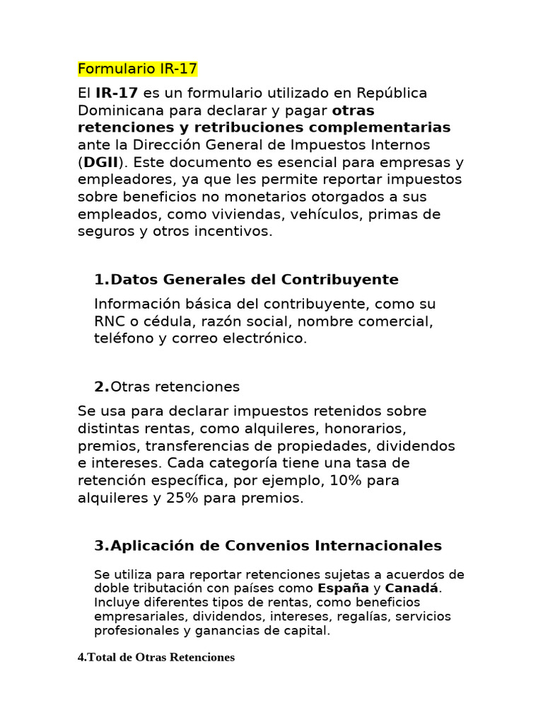 Formulario RC9 Y IR-17 | PDF | Impuestos | Contribuyente