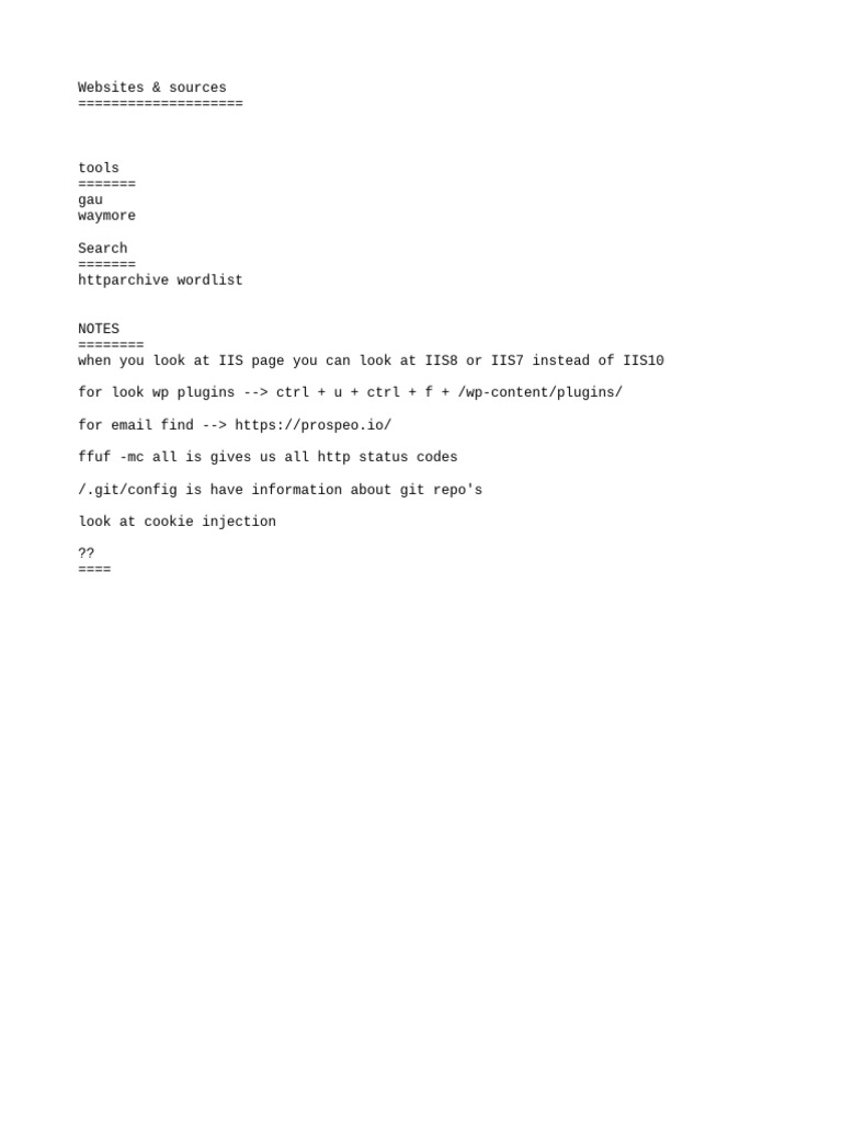 Nahamsec Recon Notes | PDF