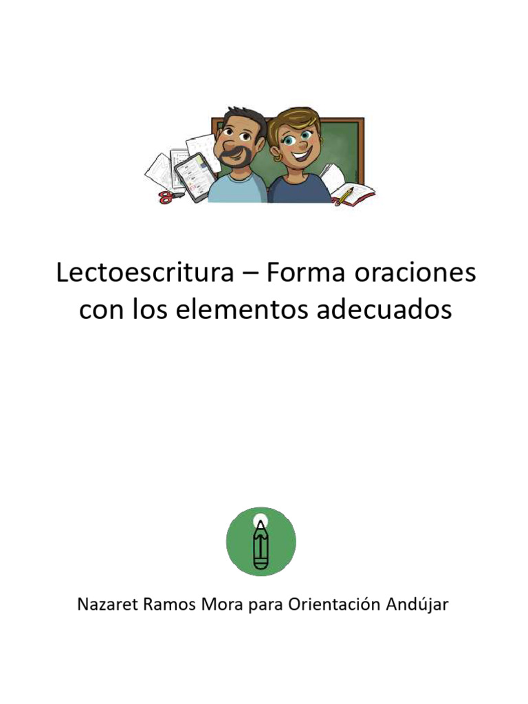 Oraciones cortas para lectoescritura | PDF