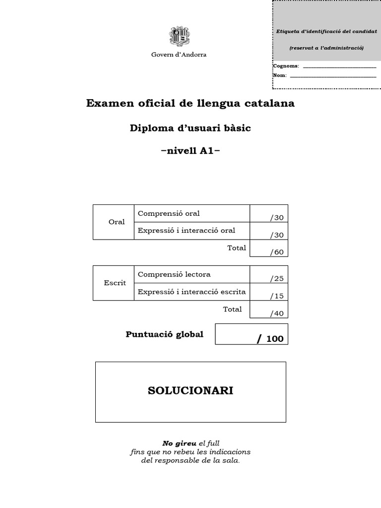 A1 Solucionari | PDF