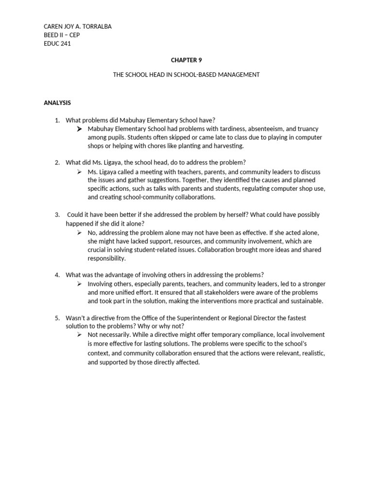 Educ241 Chapter9 Torralba | PDF