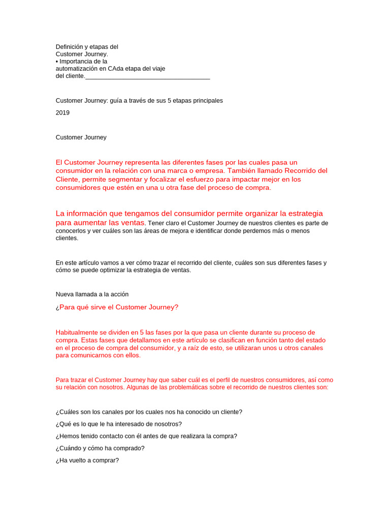Definición y Etapas Del - Docx 02 | PDF | Los consumidores | Cliente