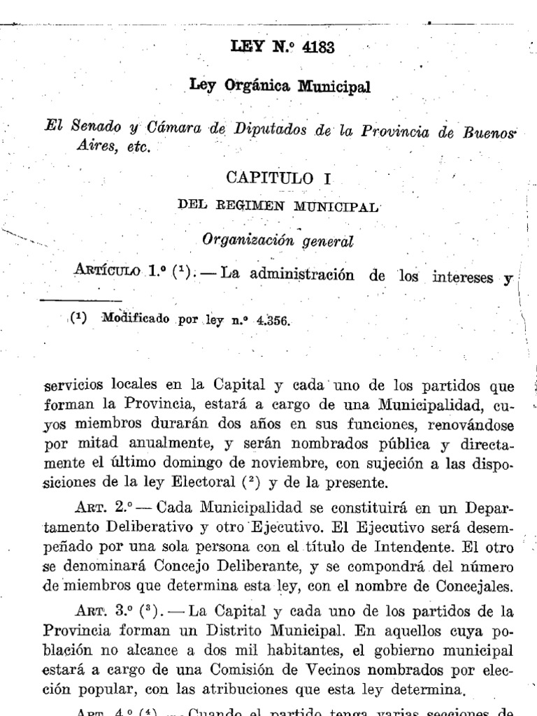 Ley 4183 | PDF