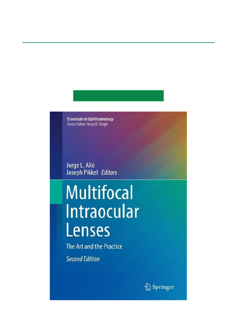 Multifocal Intraocular Lenses The Art and The Practice, 2nd Edition ...