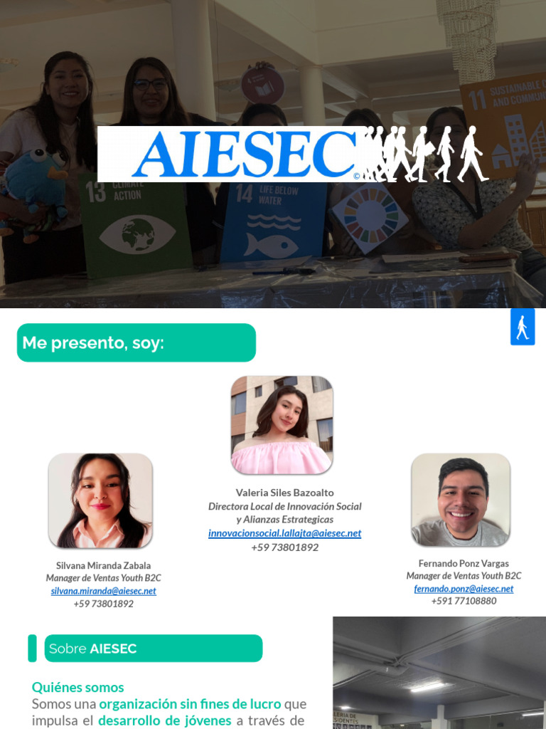 Silvana Miranda: Liderazgo Juvenil AIESEC | PDF | Economias