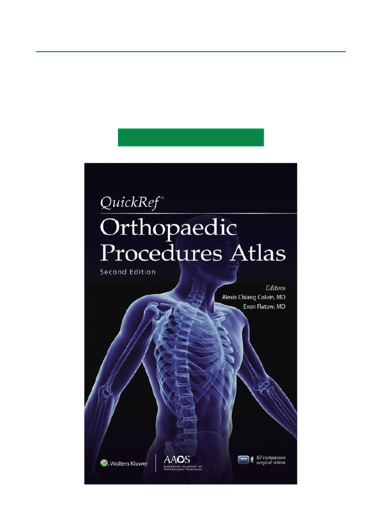 QuickRef Orthopaedic Procedures Atlas | PDF | Orthopedic Surgery ...