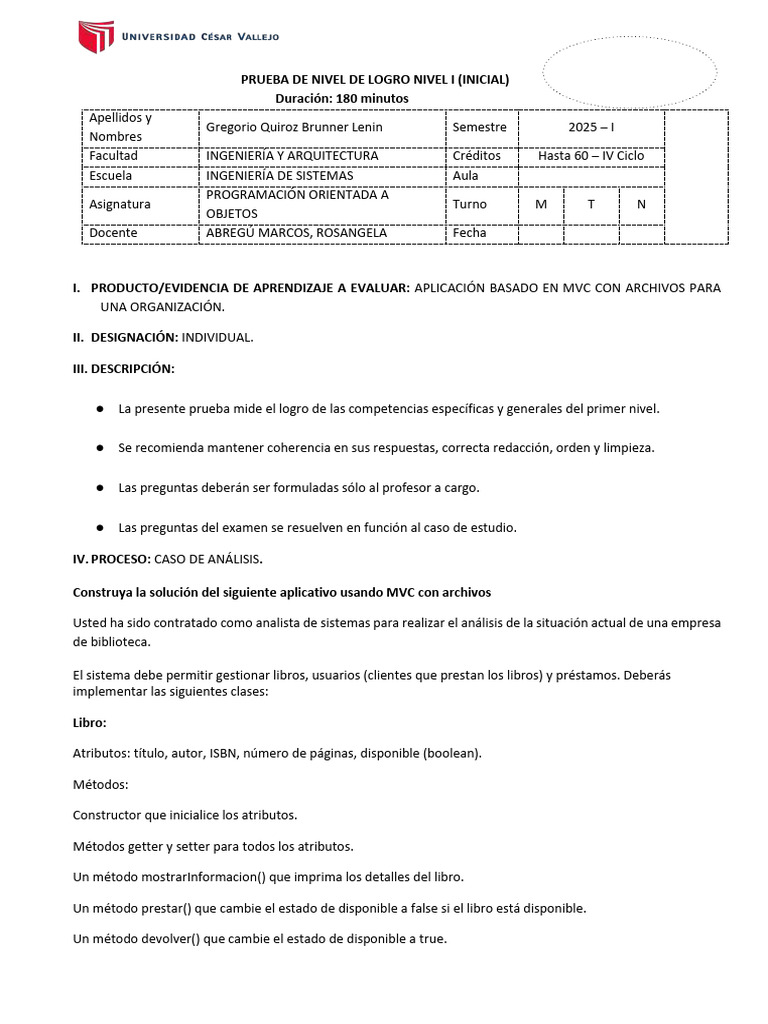 PNL I Nivel 2025-I Inicial111111111 | PDF | Computación en la nube ...