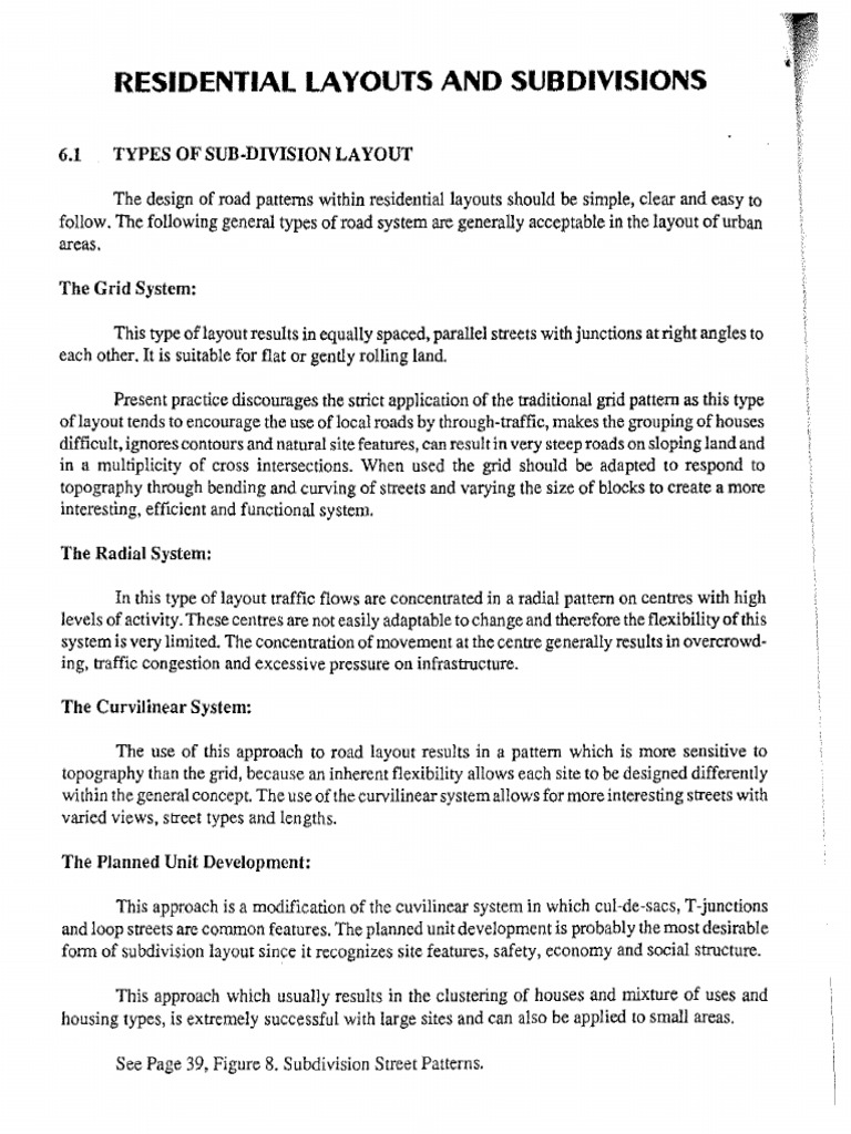 T&CP Guidelines - Residential Layouts and Subdivision | PDF | Traffic | Road