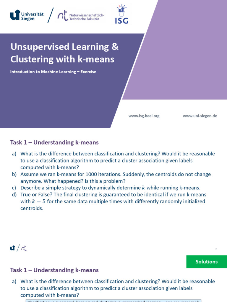 Exercise6 - Unsupervised Learning With K-Means | PDF | Cluster Analysis | Statistical Data Types
