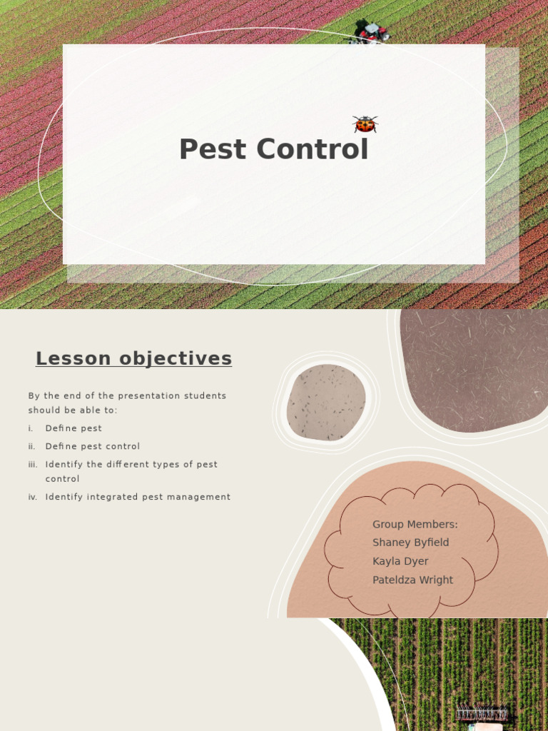 Pest Control Presentation - PPTM | PDF | Pesticide | Pest (Organism)