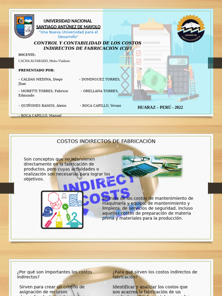Costos Indirectos Cif Final | PDF | Presupuesto