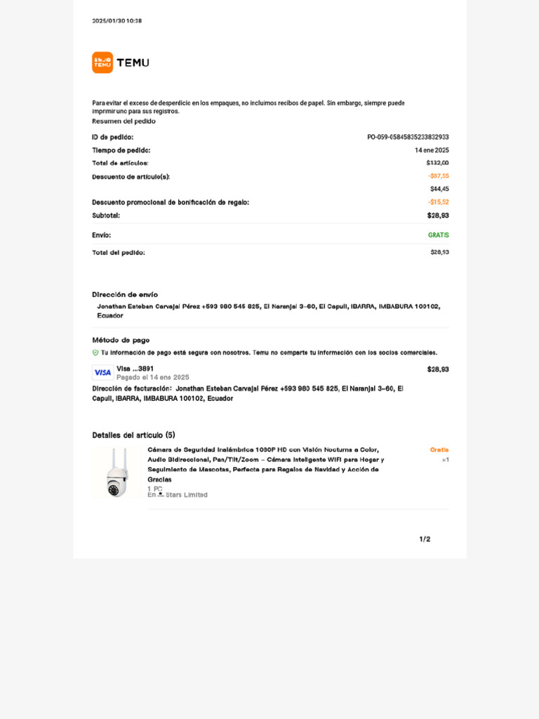Temu Web Document | PDF