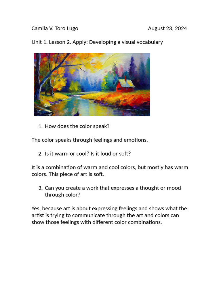 Developing a Visual Vocabulary | PDF