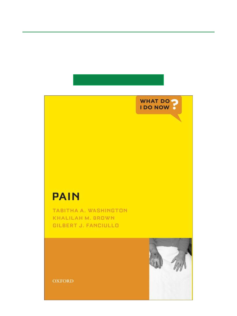 Pain Resolution Novella Download | PDF