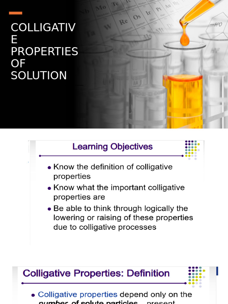 Colligative-Properties | PDF