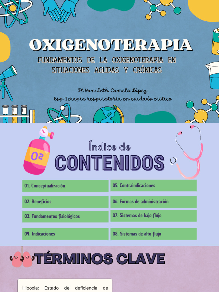 Principios Oxigenoterapia | PDF | Neumología | Enfermedades y trastornos