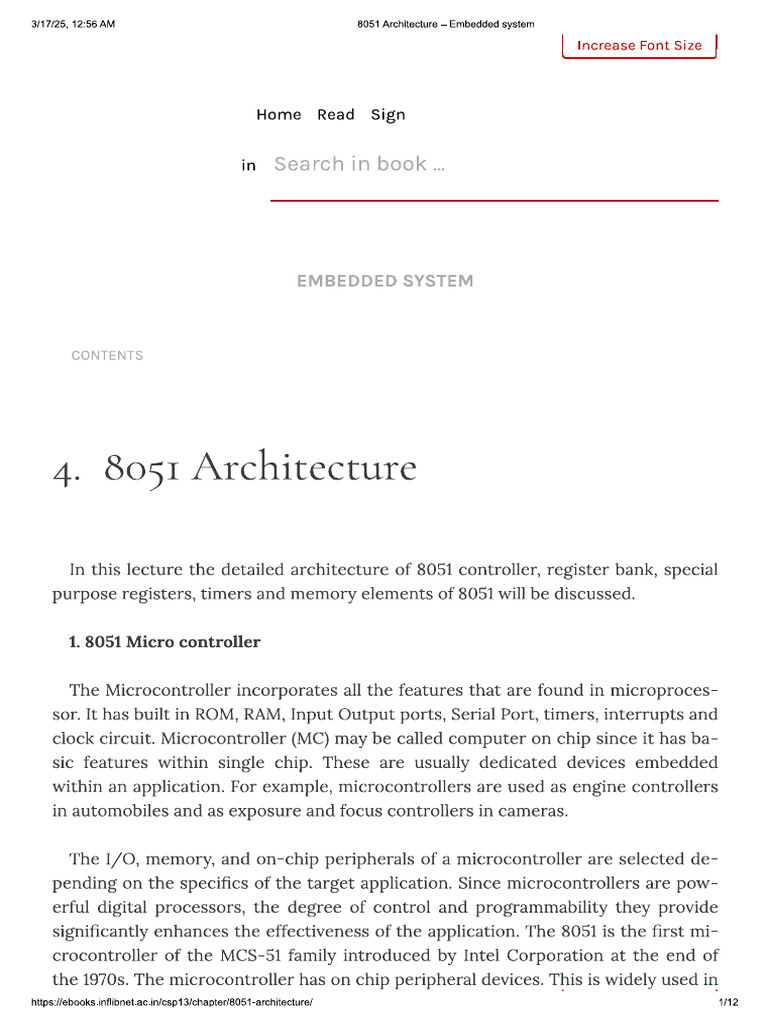 Architecture 8051 | PDF
