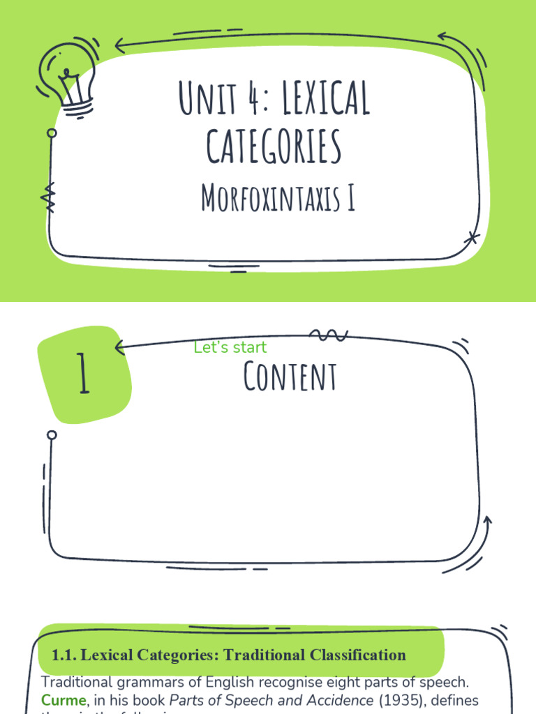 Unit 4 Morfo I Class | PDF | Part Of Speech | Adjective