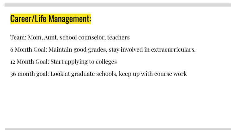 Madison Career Life Management | PDF
