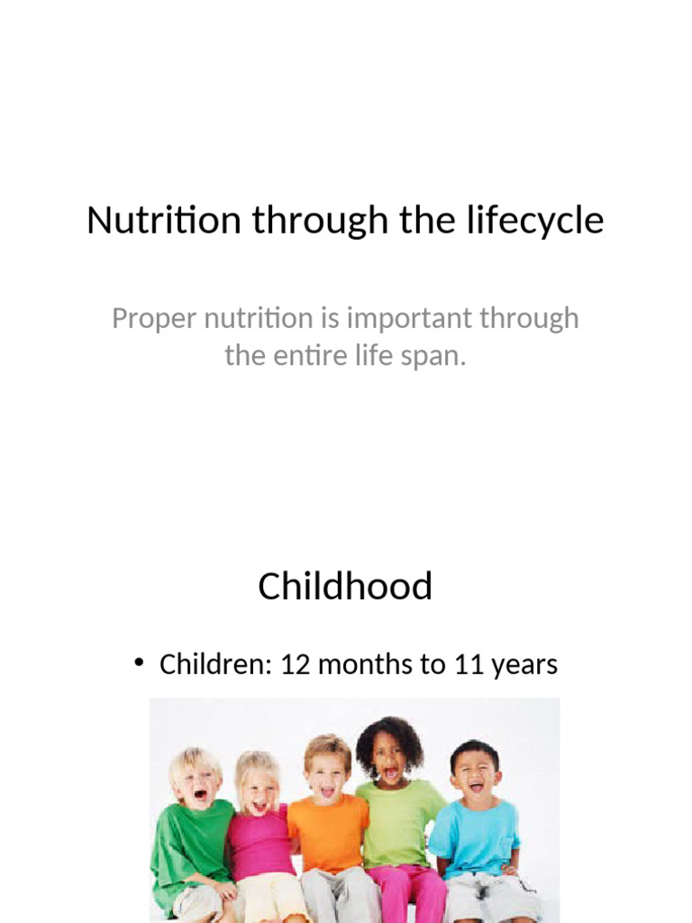 Essential Nutrition Across Life Stages | PDF | Foods | Nutrition