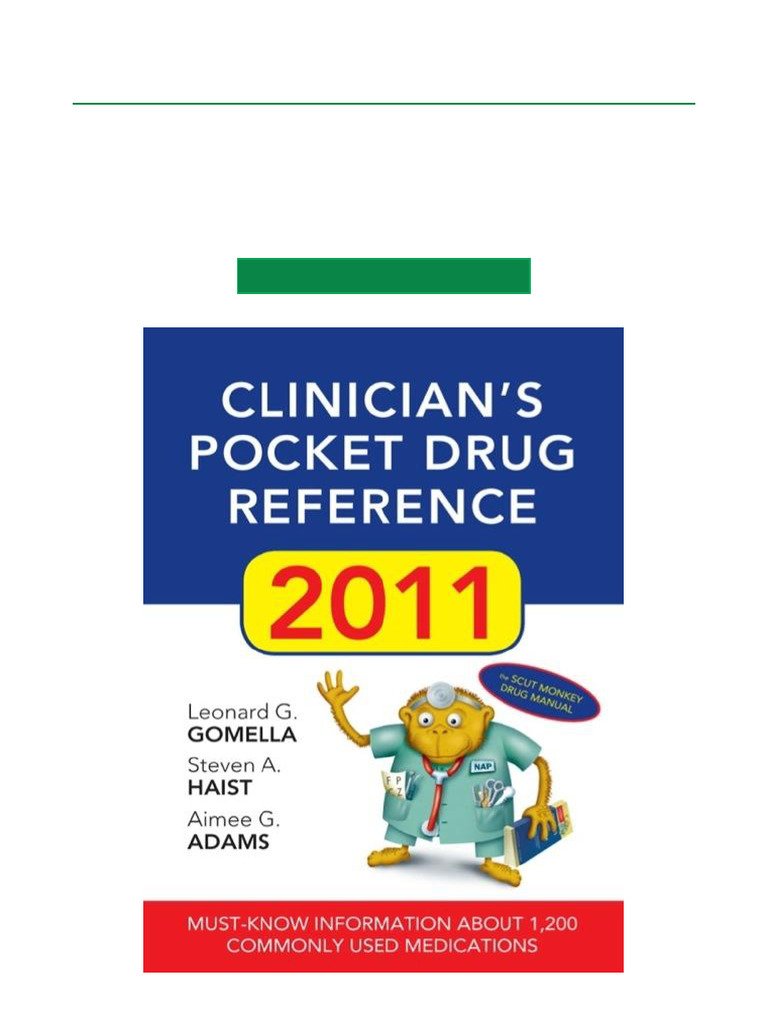 Clinician's Pocket Drug Reference, 2011 - 2nd Edition | PDF | Pharmacy ...