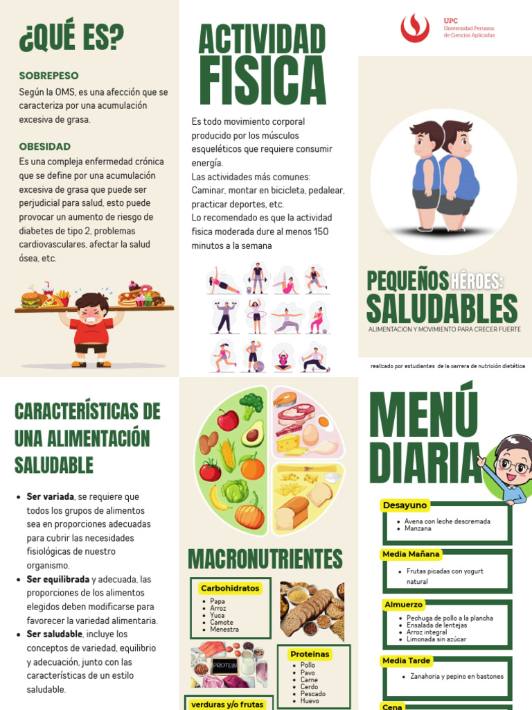 Triptico | PDF | Alimentos | Obesidad