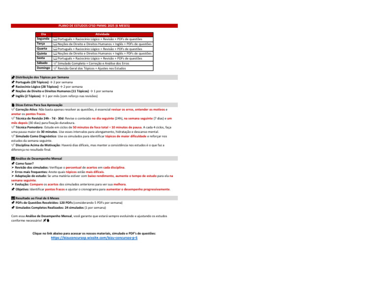 plano bizu conc | PDF | Lógica