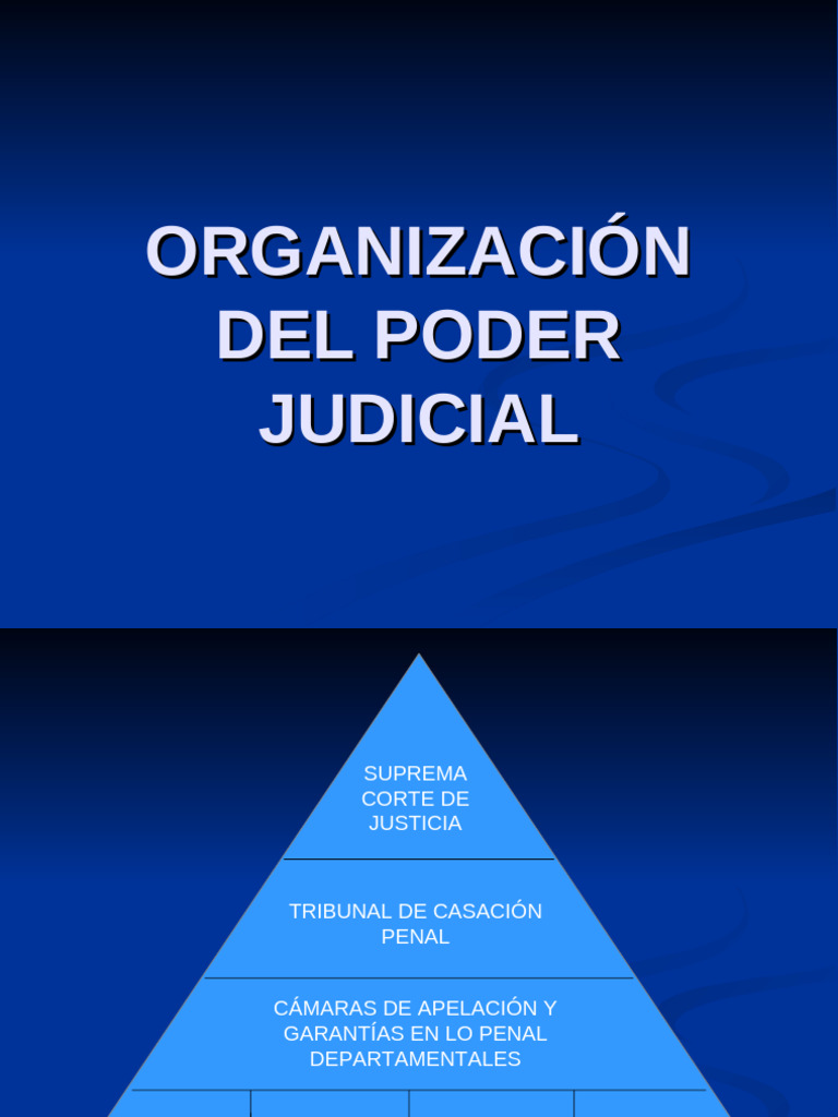 Organización Del Poder Judicial | PDF