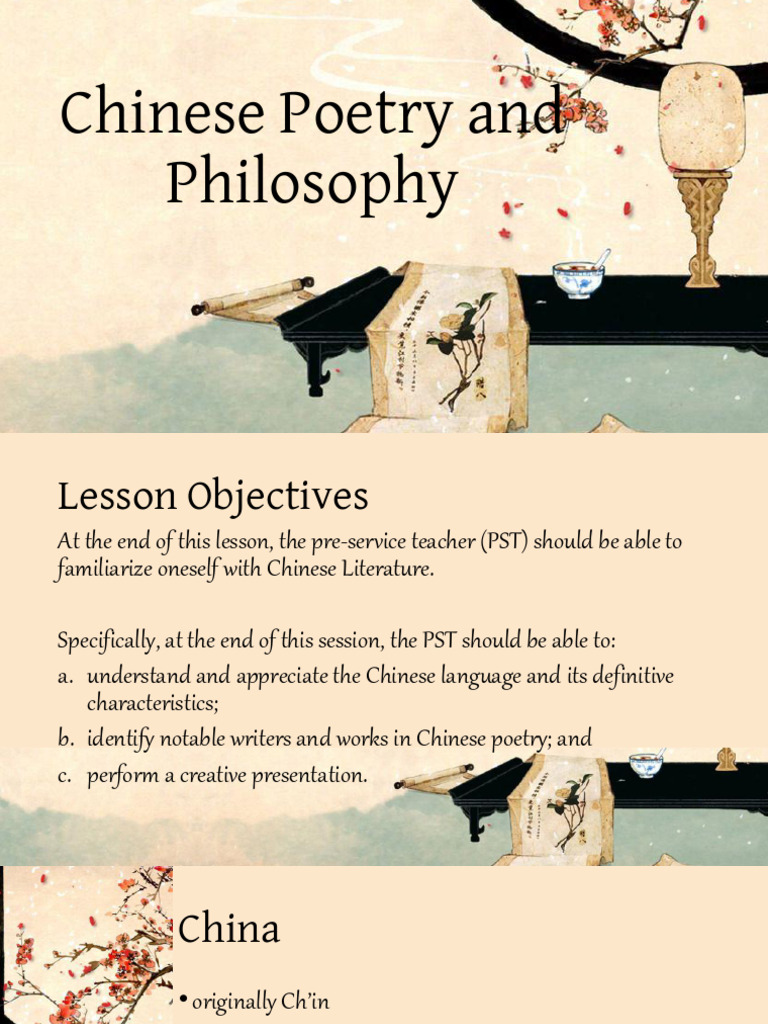 Chinese Poetry and Philosophy Overview | PDF | Confucianism | Laozi