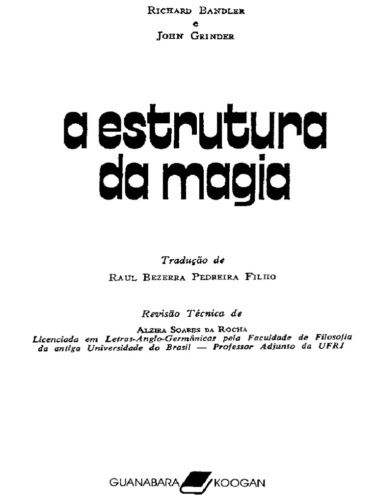 A Estrutura Da Magia - Richard Bandler, John Grinder | PDF