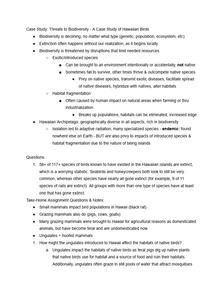 APES Threats To Biodiversity | PDF | Biodiversity | Extinction