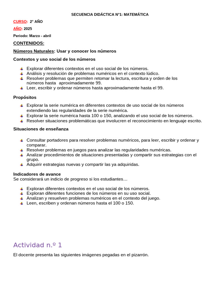 SD N°1 MAT Imp | PDF