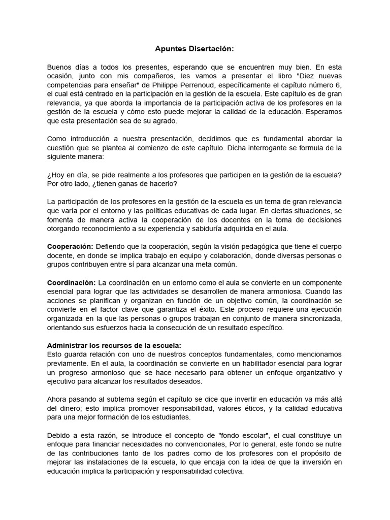 disertacion gerardo (1) | PDF | Maestros | Escuelas