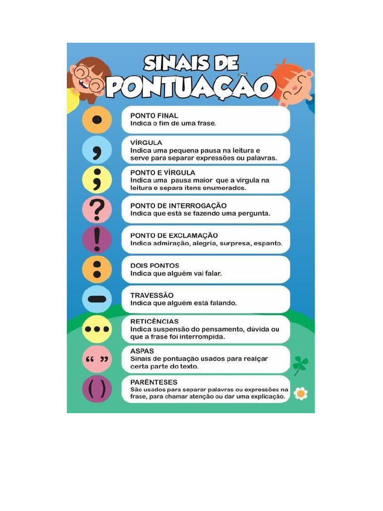 Sinais de Pontuação - Explicação | PDF