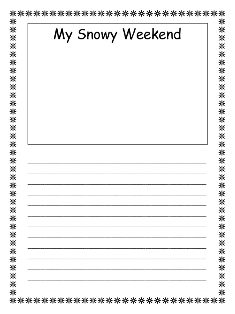 My Snowy Weekend | PDF