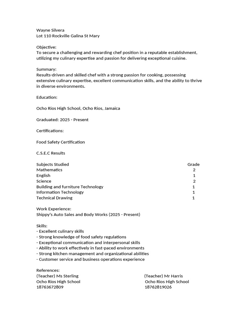 Wayne Resume | PDF