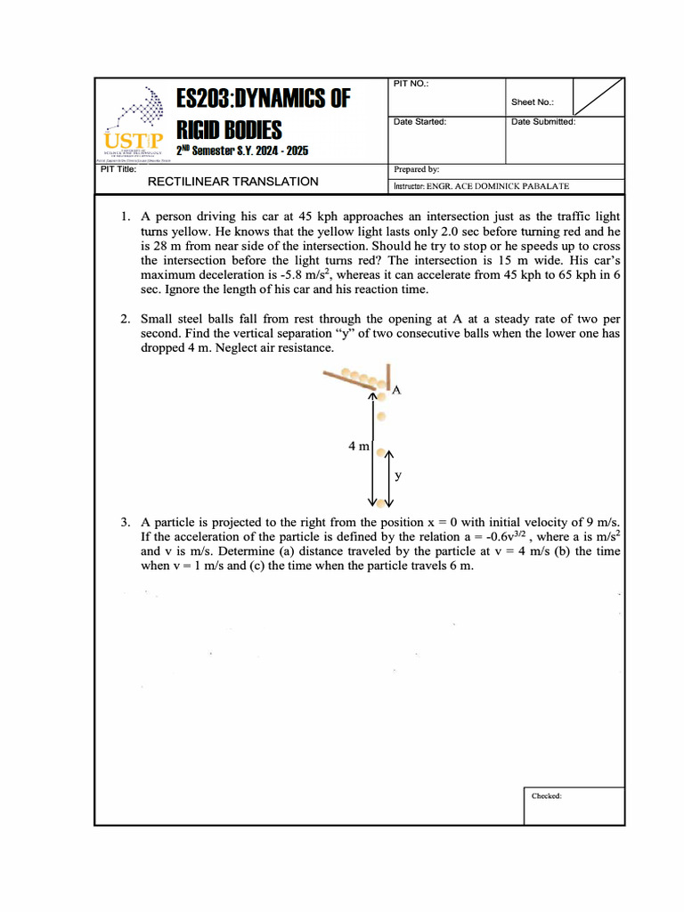 Dynamics of Rigid Bodies Problems | PDF | Classical Mechanics | Force