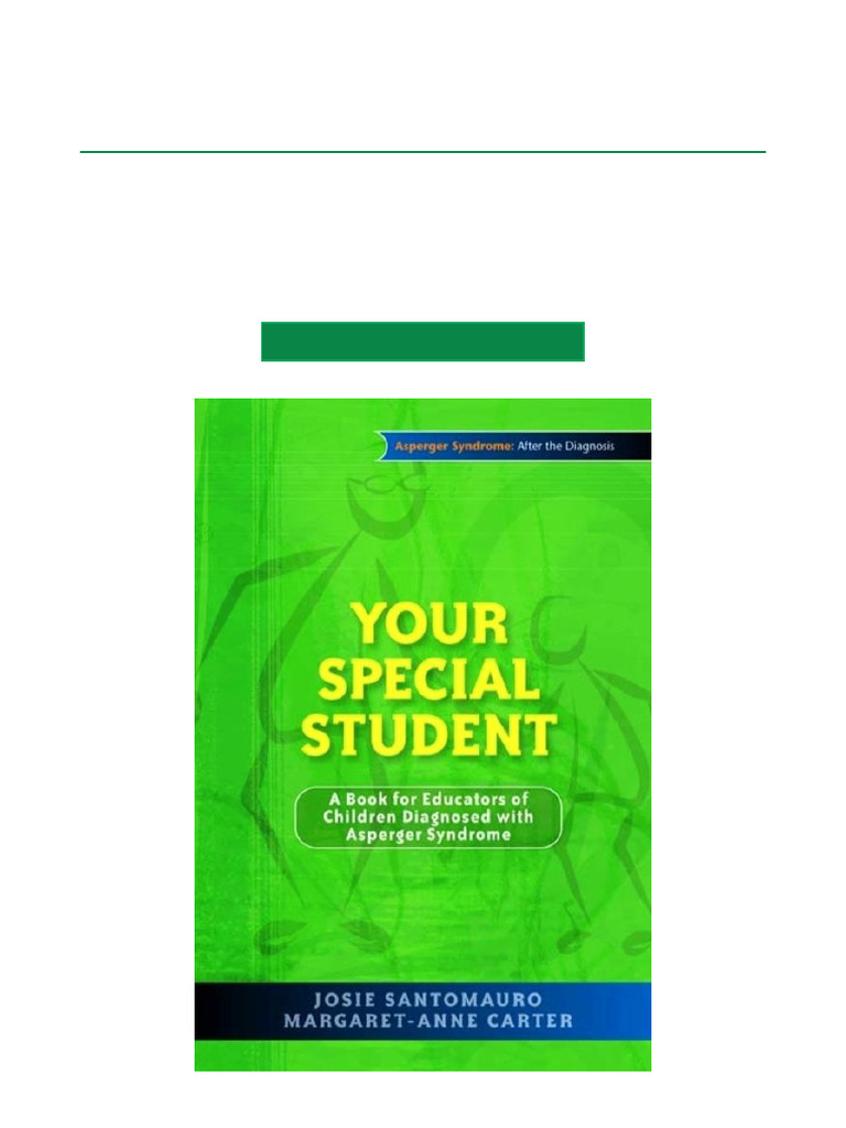 Your Special Student A Book For Educators of Children Diagnosed With ...