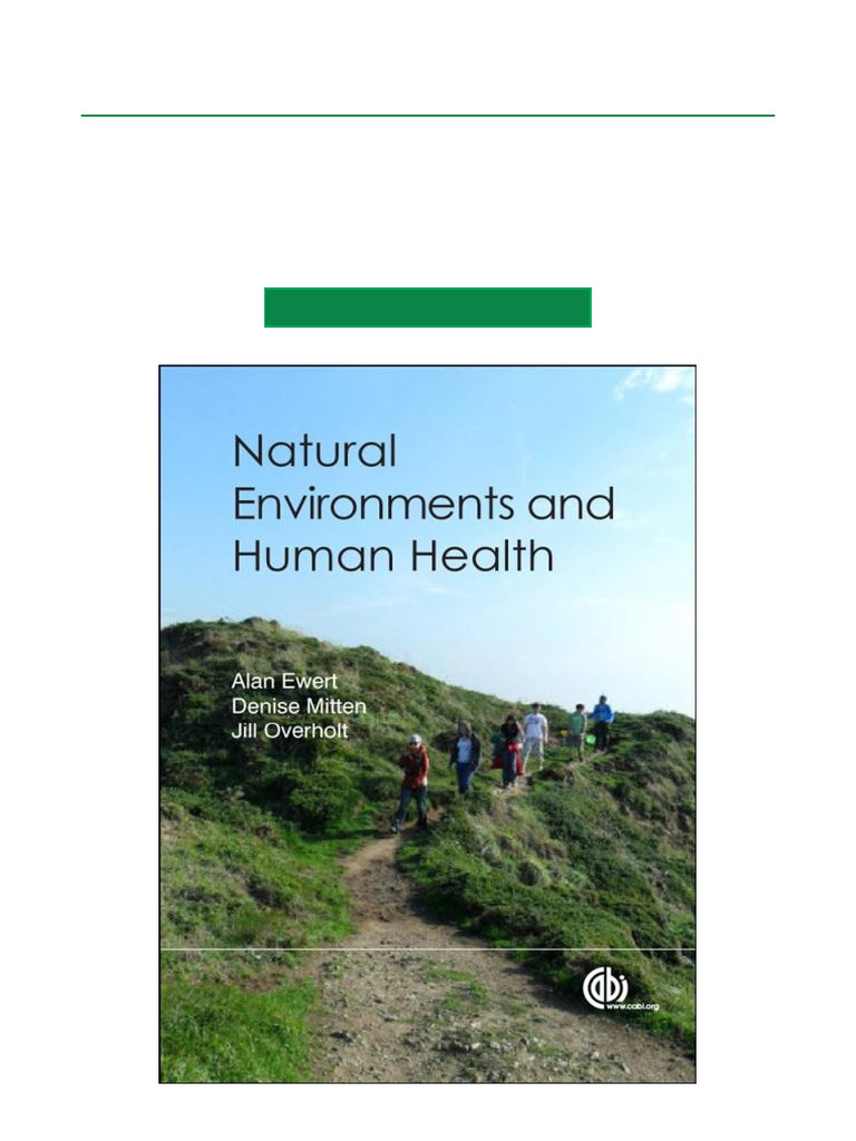 Natural Environments and Human Health Premium Download | PDF | Stress ...