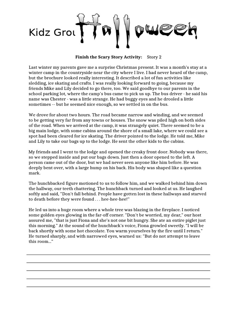 Scary Halloween Story Starter 2 | PDF