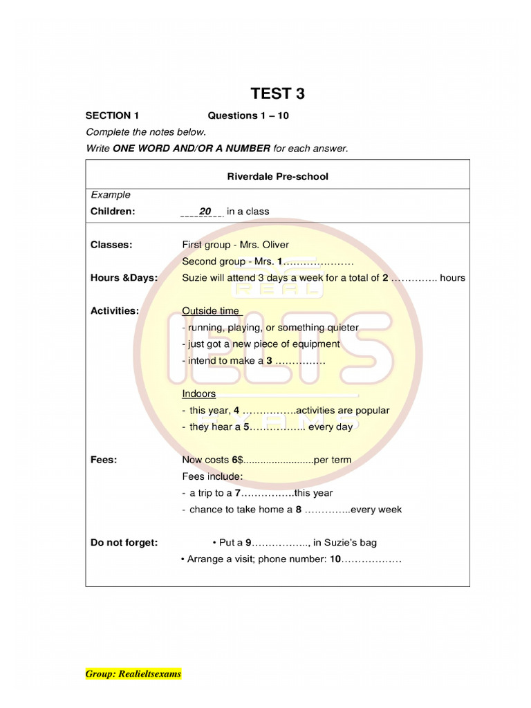 Test 3-Without Answers | PDF