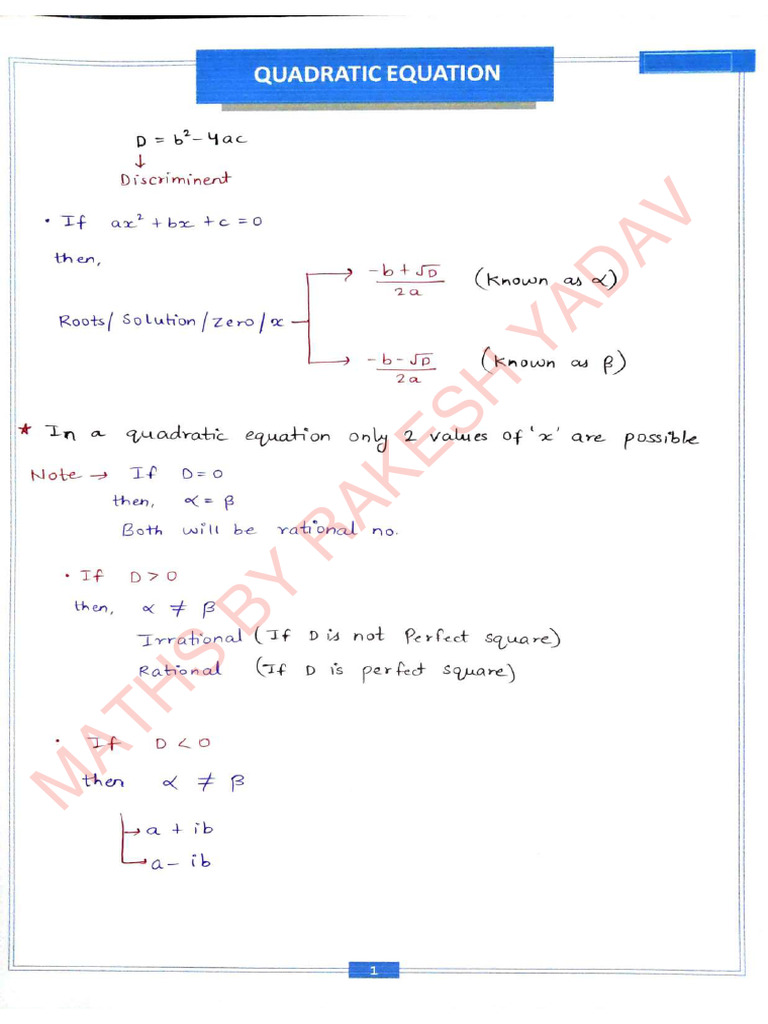 Polynomial Notes 20-04 | PDF