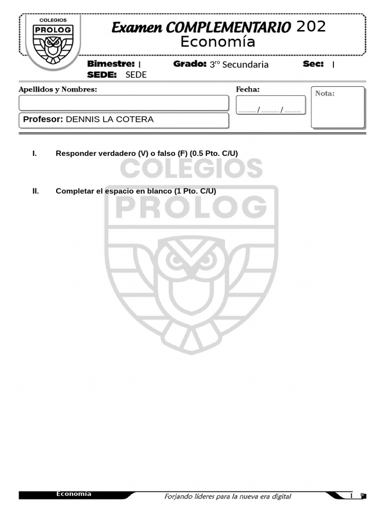COMPLEMENTARIO Letras 2025 | PDF