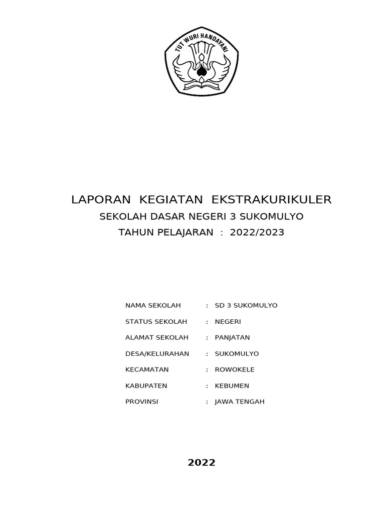 Laporan Kegiatan Ekstrakurikuler | PDF
