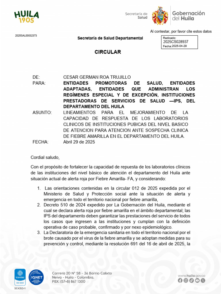 Circular Tgo TGP | PDF | Transaminasa | Medicina