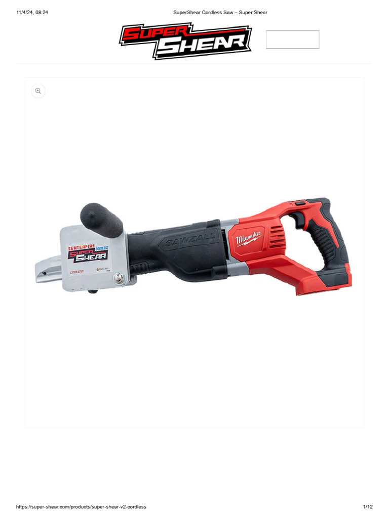 SuperShear Cordless Saw - Super Shear | PDF | Materials